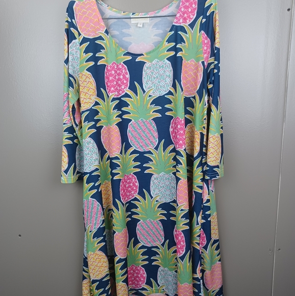 Simply Southern | Dresses | Simply Southern Dress Pineapples | Poshmark